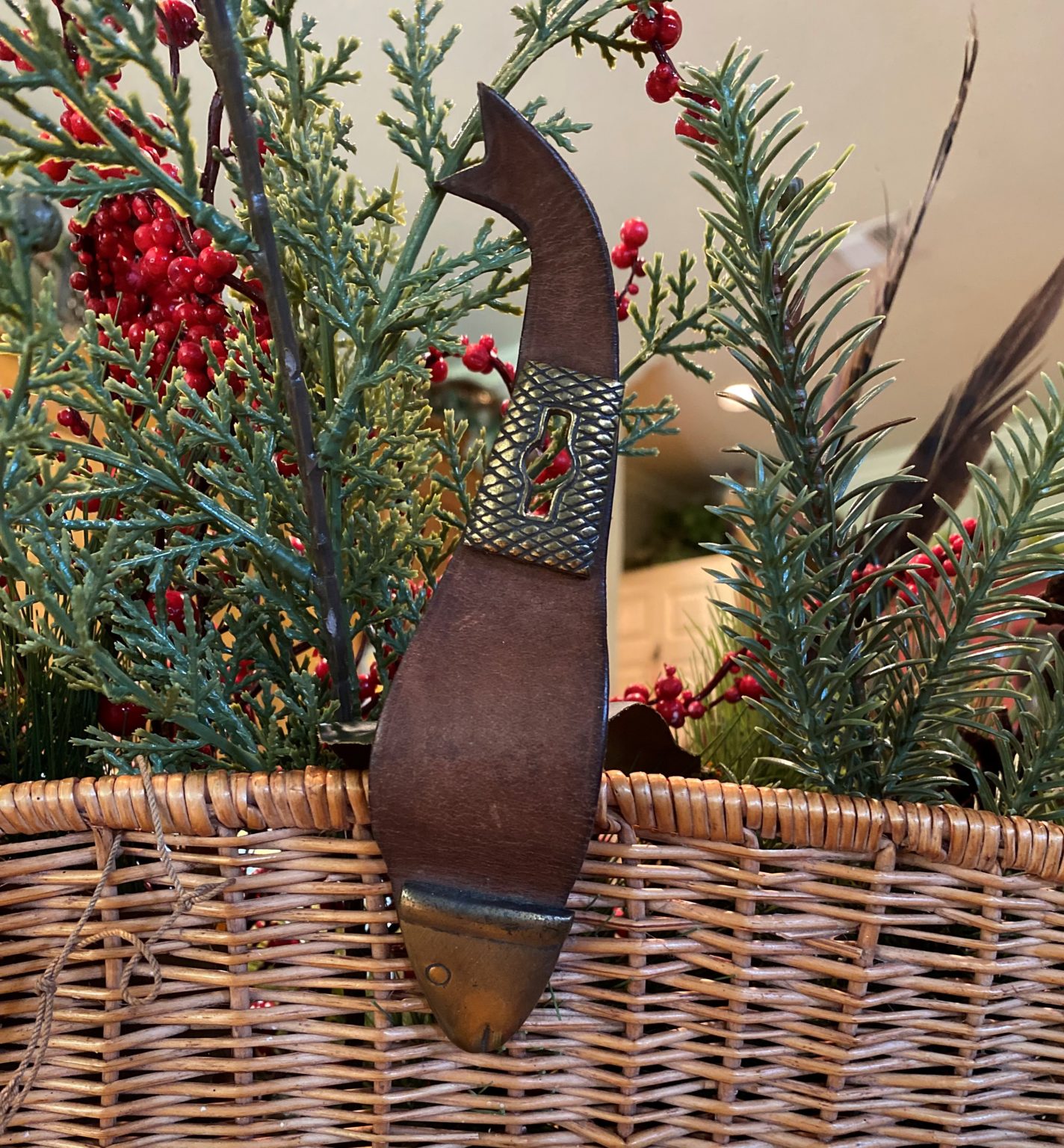 Vintage Fishing Creel Door Decor » Heritage Game Mounts